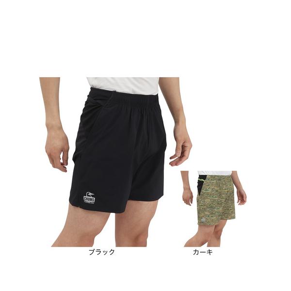 2025年春夏モデル 2025ssmodel チャムス CHUMS スーパースポーツゼビオ ゼビオ Super Sports XEBIO ランニング ランニングパンツ ボトム Men's Mens メンズ めんず 男性 黒 ブラック run...