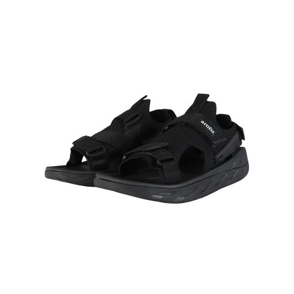 artifix スーパースポーツゼビオ ゼビオ Super Sports XEBIO スポーツサンダル ストラップサンダル Men's Mens メンズ めんず 男性 黒 くろ ニット素材 伸縮性 街履き おしゃれ cpsh26m blsu...