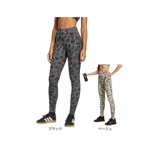 2025年春夏モデル 2025ssmodel アディダス ADIDAS スーパースポーツゼビオ ゼビオ Super Sports XEBIO フィットネス フィットネススパッツ Lady's Ladys レディース れでぃーす 女性 黒 ブ...