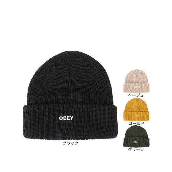 2025年秋冬モデル 2025fwmodel オベイ OBEY スーパースポーツゼビオ ゼビオ Super Sports XEBIO カジュアル小物 アクセサリー 帽子 Men's Mens メンズ めんず 男性 黒 ブラック  防寒 保温...