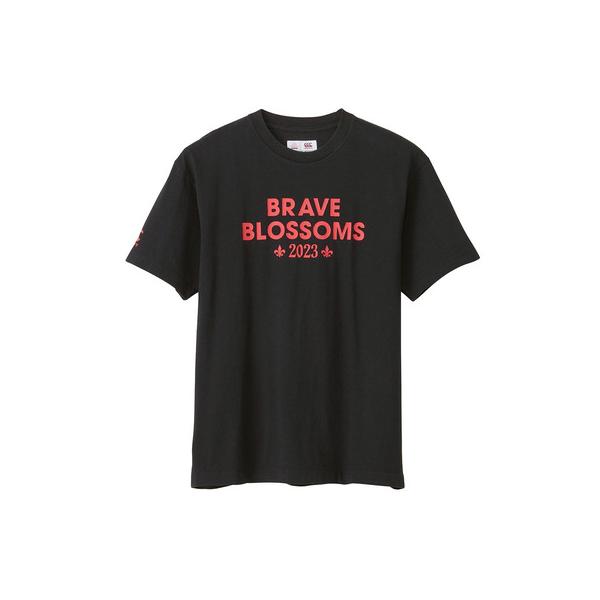 カンタベリー canterbury スーパースポーツゼビオ ゼビオ Super Sports XEBIO ラクビー Rugby 黒 ブラック RA33778 メンズ コットン100% 半袖 Tシャツ ダブルネーム 日本代表 エンブレム 桜 ...