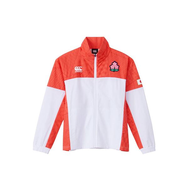 カンタベリー canterbury スーパースポーツゼビオ ゼビオ Super Sports XEBIO ラクビー Rugby 白 ホワイト wc20230616 トレーニングウェア アウター ラグビーウェア 観戦 応援ウェア 日本代表 桜...