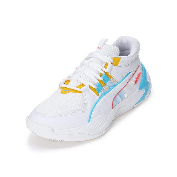 プーマ PUMA スーパースポーツゼビオ ゼビオ Super Sports XEBIO バスケットシューズ バスケットボールシューズ 靴 Junior ジュニア じゅにあ 子供 JR 白 ホワイト 31216408 312164 08 バス...