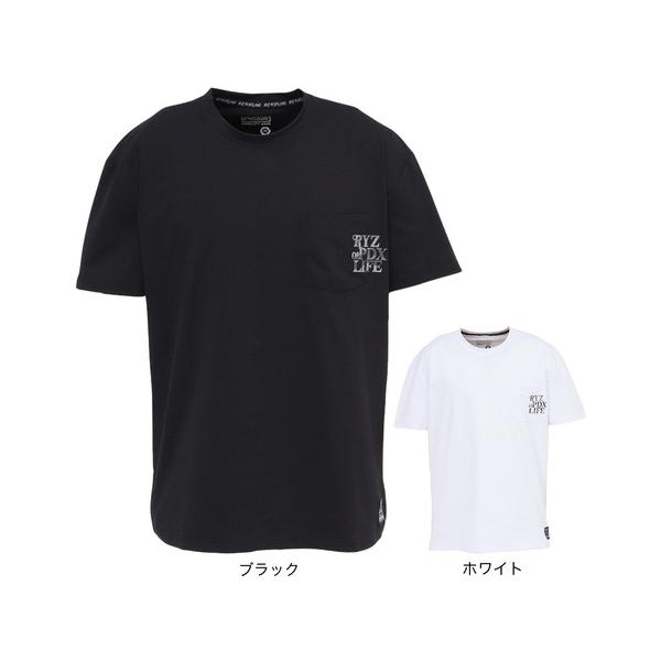 2026年春夏モデル 2026ssmodel ライズ RYZ スーパースポーツゼビオ ゼビオ Super Sports XEBIO アクションウエア Tシャツ Men's Mens メンズ めんず 男性 半袖 トップス 黒 ブラック 部活 ...