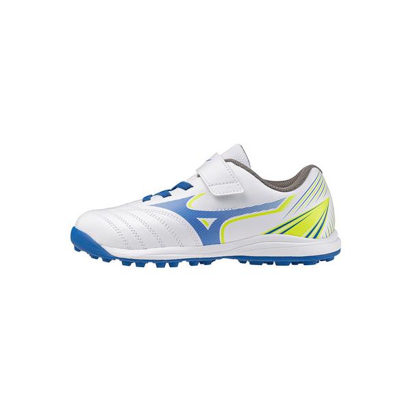 ミズノ MIZUNO スーパースポーツゼビオ ゼビオ Super Sports XEBIO サッカーシューズ トレシュー サッカーシューズ 靴 トレーニング Junior ジュニア じゅにあ 子供 JR 人工芝 芝 ターフ 白 ホワイト 青...