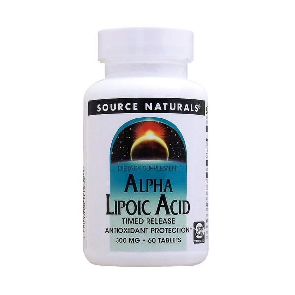 1粒に300mgでタイムリリース加工で無駄なく補給！アルファリポ酸タブレット■発売元：Source Naturals(ソースナチュラルズ)■生産国：アメリカ製 ■内容量 / 形状 ：60粒 ※約30日分 タブレット　■使用方法：1日2粒を目...