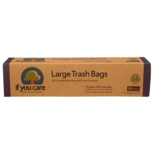 If You Careのリサイクルゴミ袋は、少なくとも89%が使用済み再生素材から作られています。当社のゴミ袋は、CO2排出量、石油消費量、そして埋め立て廃棄物の削減に貢献します。新しいポリエチレンプラスチックを製造する代わりに、1kg（2...