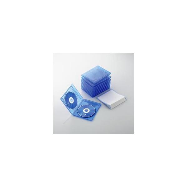 【商品名】 （まとめ）エレコム Blu-rayディスクケース（2枚収納タイプ） CCD-BLU210CBU【×3セット】 【ジャンル・特徴】 パソコン周辺機器 メディアケース [ CCD-BLU210CBU ]