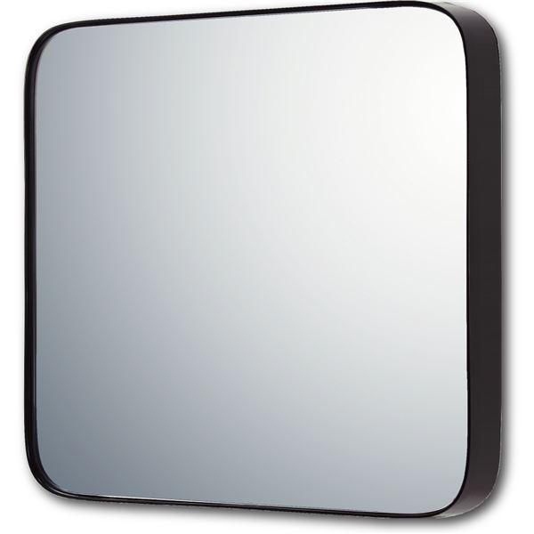 【商品名】 スリムラインミラー ラウンドコーナー（M）グロスブラック 【ジャンル・特徴】 MIRROR/お部屋にアクセントをつける個性豊かなオリジナルミラーが多数。 [ SM-08042 ]