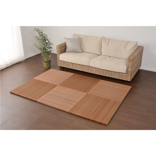 【商品名】 置き畳 ユニット畳 65×65×2.5cm ブラウン い草100％ 抗カビ 消臭 防音 滑りにくい キズ防止 軽量 フラッタ 王騎 リビング 【ジャンル・特徴】 置き畳 ユニット畳 畳マット リビング ダイニング 子供部屋 子ど...
