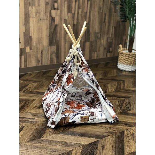 【商品名】 Pet Tipi tent（ペットティピーテント）スクエア×オレンジ  [ EF-PT04OR ]