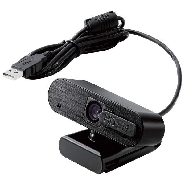 【商品名】 エレコム Webカメラ/200万画素/オートフォーカス/Full HD/内蔵マイク付/ブラック UCAM-C820ABBK  [ UCAM-C820ABBK ]