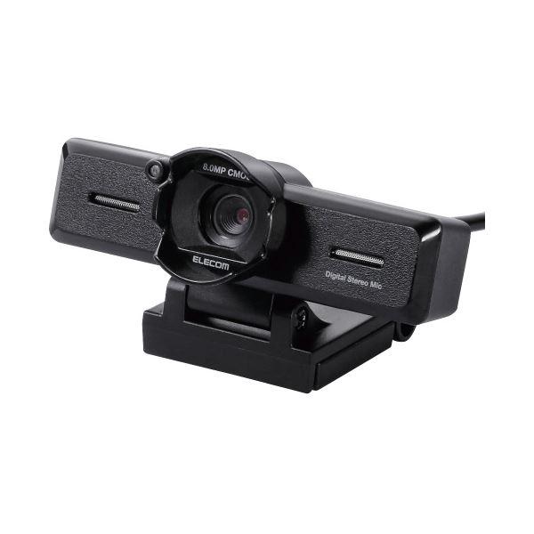 【商品名】 エレコム WEBカメラ 800万画素 UCAM-C980FBBK