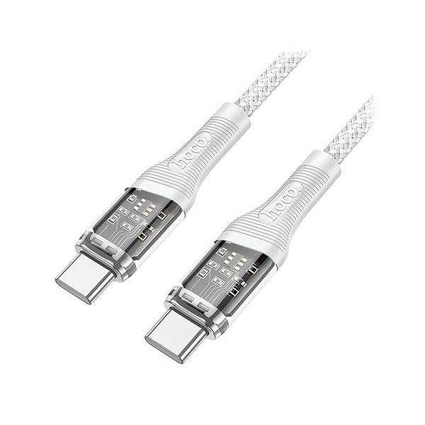 【商品名】 日本トラストテクノロジー hoco U111 スケルトン Type-C to Type-Cケーブル グレー U111-TT-GY  [ U111-TT-GY ]