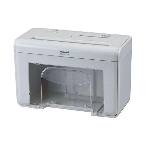 【商品名】 ナカバヤシ パーソナルシュレッダ デスクトップ ライトグレー NSE-DTC01LG  [ NSE-DTC01LG ]