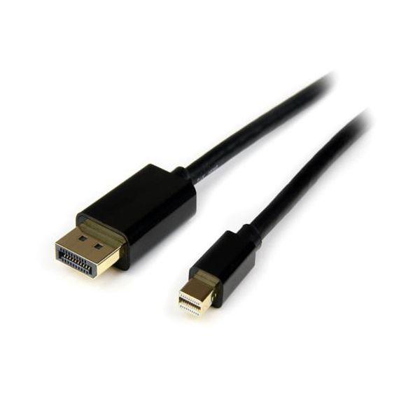 【商品名】 StarTech.com Mini DisplayPort変換ケーブル 4m ミニディスプレイポート-ディスプレイポート オス／オスブラック MDP2DPMM4M 1本