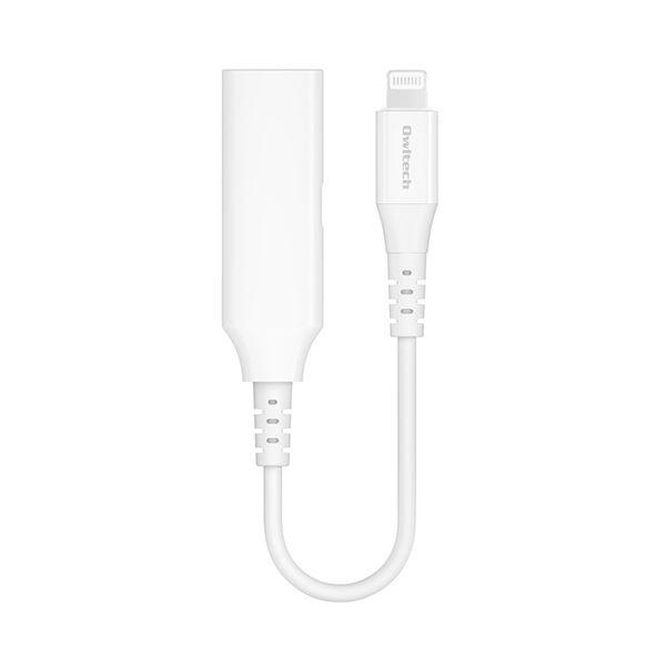 【商品名】 オウルテックLightning端子付きイヤホン変換ケーブル ホワイト OWL-CBLTF35LT02-WH 1本