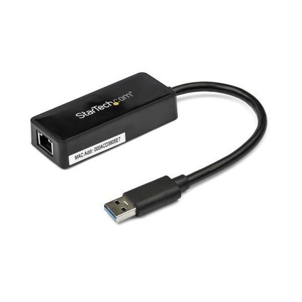 【商品名】 StarTech.com USB3.0-Gigabit Ethernetアダプタ ブラック USBポート付 USB31000SPTB1個