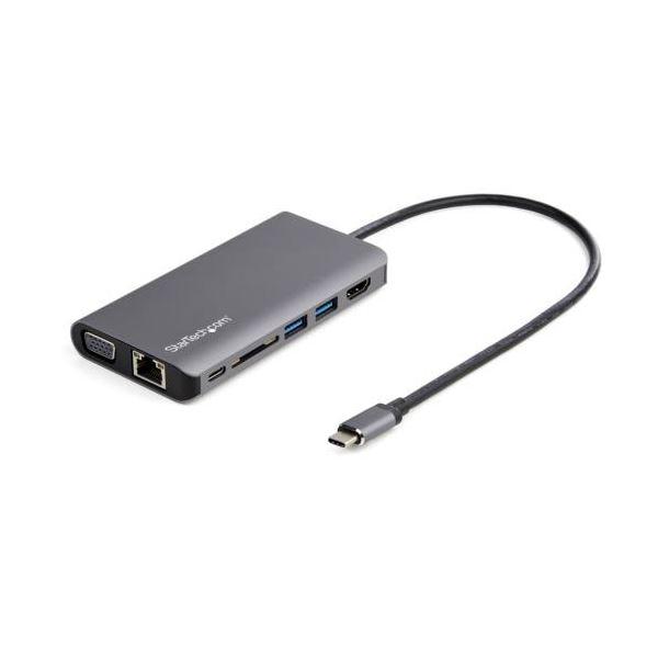 【商品名】 StarTech.com USB Type-C マルチ変換アダプタ ブラック＆スペースグレー DKT30CHVAUSP1個