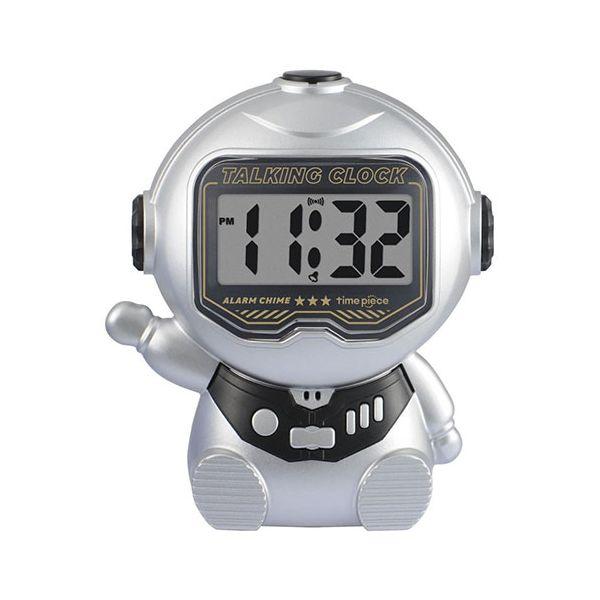 【商品名】 Time Piece タイムピース トーキングクロック シルバー×ブラック TPC103-SB 【ジャンル・特徴】 現在時刻を音声(日本語)で読み上げます。 [ TPC103-SB ]