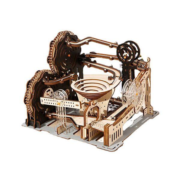 【商品名】 キヨラカ 手作り木製模型 わくわくボールラン 接着剤不要 スイッチオンでボールがコロコロ 細工に沿って坂を転がったり上がったり WW-B01 【ジャンル・特徴】 接着剤不要の木製模型 [ WW-B01 ]