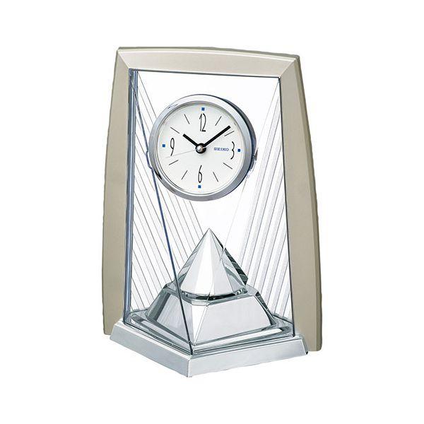 【商品名】 セイコー 置時計 回転飾り 【約249×185×160mm】 22621602 【ジャンル・特徴】 置時計(回転飾り) [ 22621602 ]