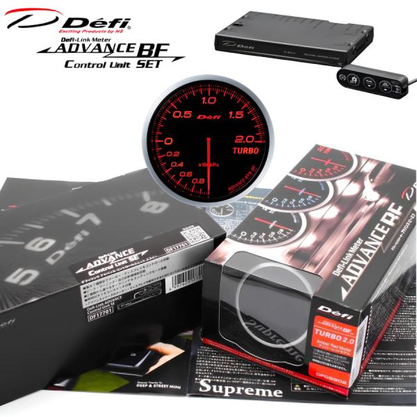Defi　ADVANCE　BF  (アンバーレッド　60Φ)  ターボ計＆ アドバンスコントロールユニットSE  DF17701   (センサーはメーターに付属しております。)
