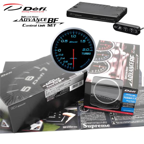 Defi　アドバンス　BF(ブルー　60Φ)ターボ計＆  アドバンスコントロールユニットSE  DF17701(センサーはメーターに付属しております。)※ターボ計はMAX表示を200Kpaもしくは120Kpaのどちらか選択可能です。