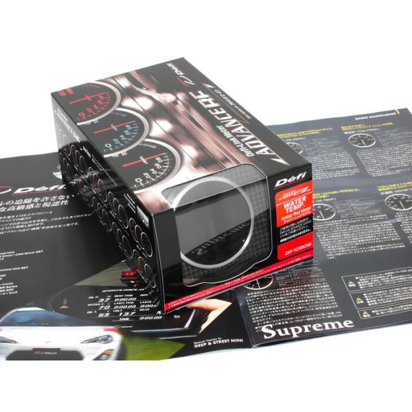 Defi ADVANCE BF　アンバーレッド　水温計　６０Φ DF10502■高回転を多用するスポーツ走行では、油温や水温の温度管理がエンジンのコンディションを維持するうえで非常に重要です。 水温計は冷却水の温度が正常か否かを確認するメー...