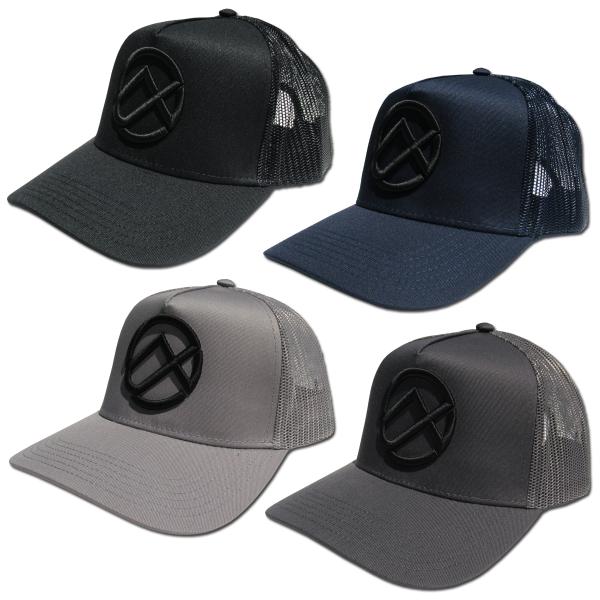 ALPHA'S オリジナルメッシュキャップ 2024フロントにALPHAアイコンロゴをブラック厚盛刺繍に。カラー：ブラック/ブラック・ ネイビー/ブラック・グレー/ブラック・チャコール/ブラックサイズ：フリー（SNAPBACK）調整可■画像...