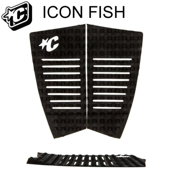クリエイチャーデッキパット 2021 ICON FISHモデル 2PIECE TRACTIONThe Fish 2ピーストラクションパッドは、フィッシュボードやワイドテール形状のオルタナティブボード用として特別に設計されています。なつかしい...