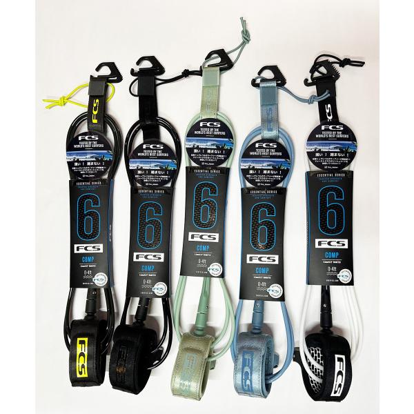 FCS（エフシーエス）リーシュコード ESSENTIAL SERIES COMP 6" シュートボード用画期的なフリーダムリーシュにインスパイアされたリーシュ。FCSエッセンシャル・シリーズのリーシュは、軽量で耐久性に優れ、着け心地の良いリ...