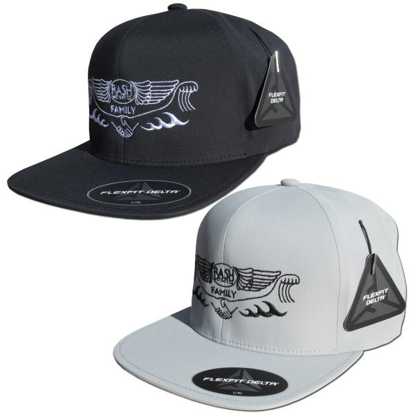 RASH ラッシュ 2025FAMILYキャップ 軽量のハイテク素材を使用し、シームレス構造により糸の重量も軽減した、FLEXFIT DELTAを採用。各部のパーツ軽量化を突き詰め、撥水性・透湿性・紫外線カット・吸水速乾・クッション性・抗菌...