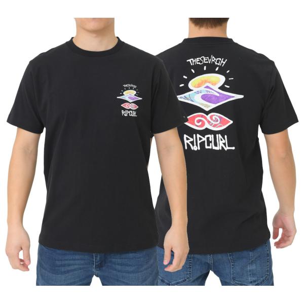 リップカールRIPCURL SEARCHE MDS S/S TEE プリントＴシャツ(S01-209)THE　SEARCHのロゴを前後に施したニューデザインのTシャツ。定番のベーシックカラーで着回しも抜群。カラー：ブラック素材:綿100％　...