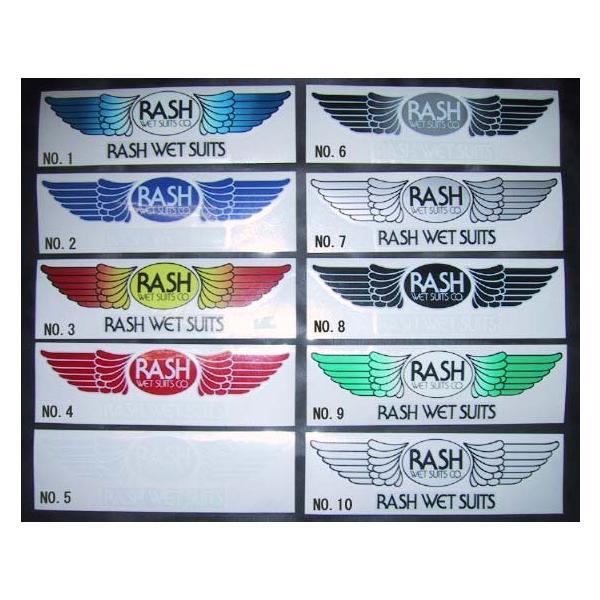 RASH羽カッティングステッカー小　サイズ：20cm x 5.5cm　■画像は撮影状況やモニター環境などにより実際の色合いと若干異なって見える場合があります事を予めご了承下さい。◆店頭でも販売していますのでご注文の商品が品切れの際はご容赦下...