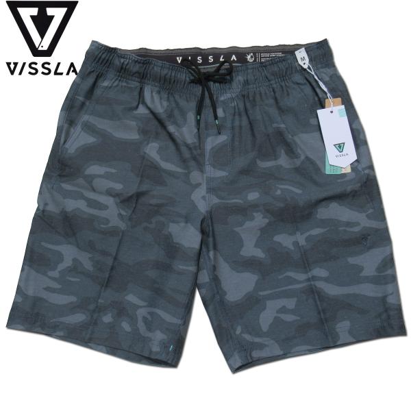 VISSLA ヴィスラ ウォークショーツ Hemp No See Ums Eco 18" Elastic Walkshort 【M203SHNS22S】速乾性のあるストレッチリサイクルポリと麻の生地。スタイルは、Visslaのシグネチャーで...
