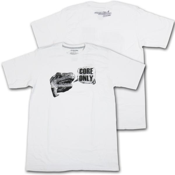 VOLCOM PRO SHOP限定アイテム Speak Up Core Only S/S TEEです。【素材】コットン100％【カラー】WHT【サイズ】USA Basic fitCoreonlyとは？横乗りを愛し横乗りに愛される、SURF/...