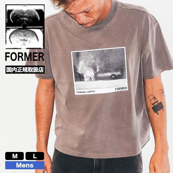 【国内正規取扱店】FORMER|フォーマーIGNITE BOXY T-SHIRT【FTE-26221】元創設者のデーン・レイノルズがデザインし、自ら破壊した「Destroyed By Dane」コレクション。上質な200GSMコットンジャー...