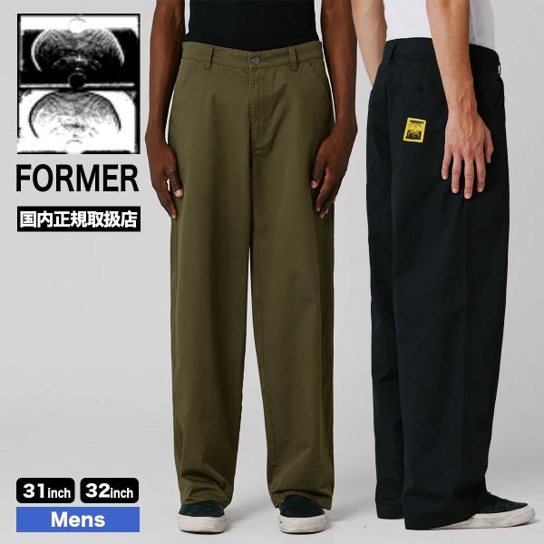 【国内正規取扱店】FORMER|フォーマーREYNOLDS WORK PANT【FPA-25213】FORMER創業者のデーン・レイノルズがデザインしたレイノルズ・ワークパンツは、ワイドシルエットと19インチの裾幅が特徴の、レイノルズ・ワー...