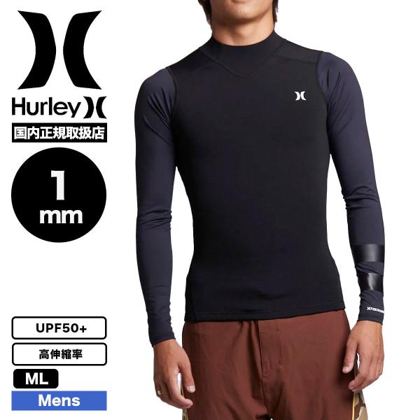 【国内正規取扱店】Hurley | ハーレーFUSION UV JACKETメンズ ウェットスーツ【MZJKFU】紫外線からサーファーを守る、ライクラとネオプレンを融合させたロングスリーブジャケット。ボディ部分には1mm厚の「Exoflex...