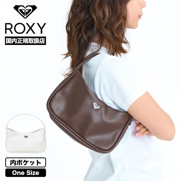 【国内正規取扱店】ROXY｜ロキシーOVER THE WAVES HAND BAGハンドバッグ・台形フォルムのレトロ雰囲気なミニハンドバッグ。・開口部にカーブを付けたデザインで、肩かけしやすくおしゃれな印象。・コンパクトな見た目ながら、長財...