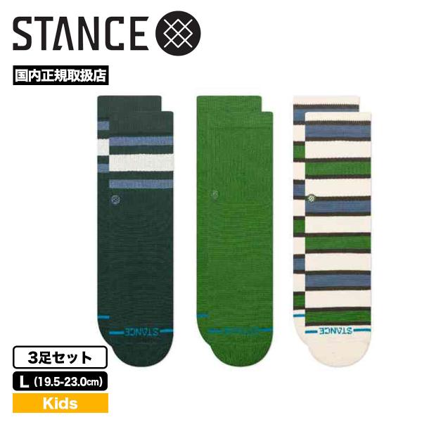 【国内正規取扱店】STANCE(スタンス)KIDS BOYD CREW 3 PACK【Kid's】【K556A25KBC】伸縮性のあるリブがふくらはぎを包み込み、きつ過ぎずゆるくない極上のフィット感を生み出します。トラブルの多いつま先やかか...