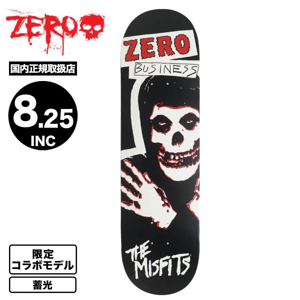 【国内正規取扱店】ZERO/ゼロMISFITS ZERO BUSINESS8.25inch【ZE-60126】伝説的パンクバンド MISFITS（ミスフィッツ） と、ハードコアスケートブランド ZERO SKATEBOARDS（ゼロ） のコ...