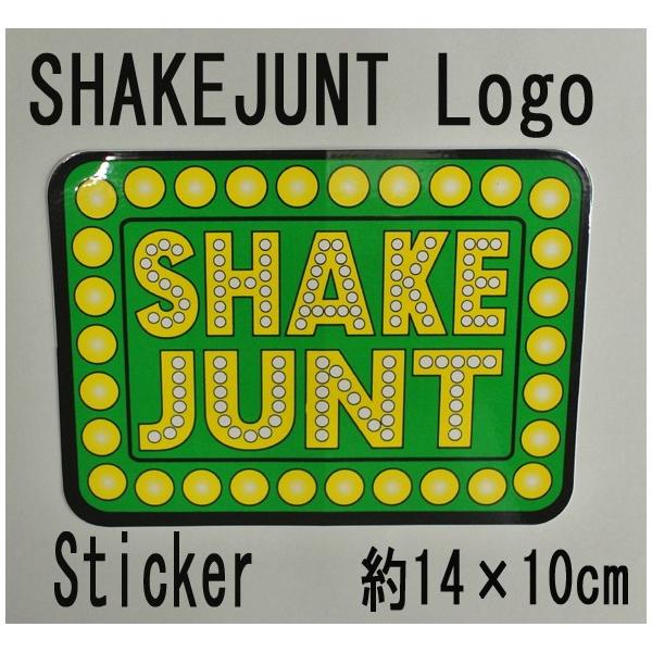 SHAKE JUNT/シェイクジャントSTICKER/ステッカーSHAKE JUNT LOGO STICKER約14cm×10cmSHAKE JUNTのステッカーが入荷しました！*必ずお読みください*クリックポスト対応商品　ステッカー及びス...