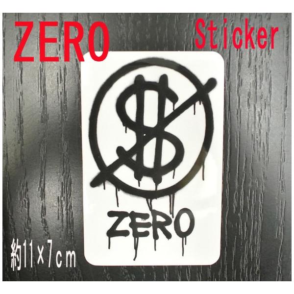 ZERO/ゼロSTICKER/ステッカーHARDLUCK STICKERBLACK約11cm×7cmZEROのステッカーが入荷しました！板にボードに車に！カスタムにどんどん使ってください！*必ずお読みください*クリックポスト対応商品　ステッ...