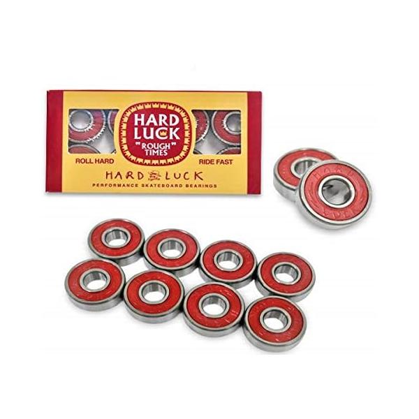 HARD LUCK BEARINGスケートボード用ベアリング内容量：８個※画像は撮影状況やＰＣ環境により実際の色合いと若干違って見える場合があります。またサイズ・カラー違いなどの返品・キャンセルは一切致しておりませんのでご了承ください。