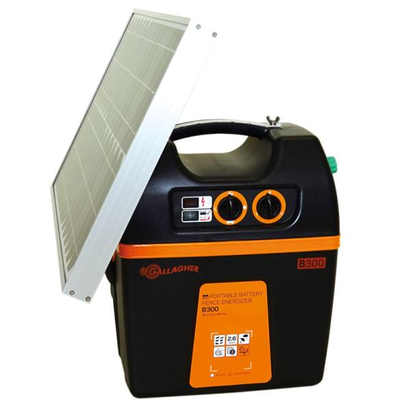 ・ソーラー、バッテリー、パワーユニットの一体型モデル（バッテリー別売）・ハーフパワーとフルパワーの2段階出力でバッテリーの節約が可能（ハーフパワーでは設置距離は半分になります）・フェンス電圧が確認できるコンディションランプ・バッテリー寿命を...