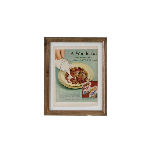 1930年代〜1970年代のアメリカ情報誌「LIFE」のページをアートパネルにした1点物です。カラー：ブラウンサイズ：W37.5×D2×H46スペック：天然木(杉) ラッカー塗装 ガラス原産地：中国※ 本商品は一点物になります。中の絵がひと...