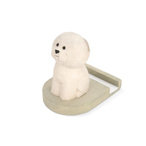 背中でスマホを支えつつ、メガネやサングラスも収納してくれる 1 人 2 役な動物たち。就寝前の枕元やお仕事のデスクまわり、お料理中のキッチンなど、様々なシーンで大活躍。木彫りのナチュラルな表情は、どんなインテリアにも馴染みそう。スマホを横向...