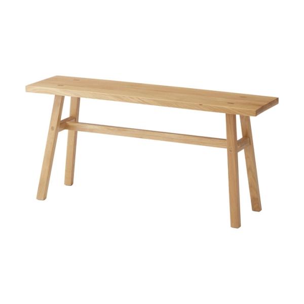 ホワイトオークの素材感を感じられる、シンプルなデザインのウッドベンチ。美しい木目を味わうことのできる座面は、傾斜のないフラットなデザインで座りやすい仕上げとなっており、オブジェやグリーンを置いてディスプレイ台として使用したり、玄関スペースに...